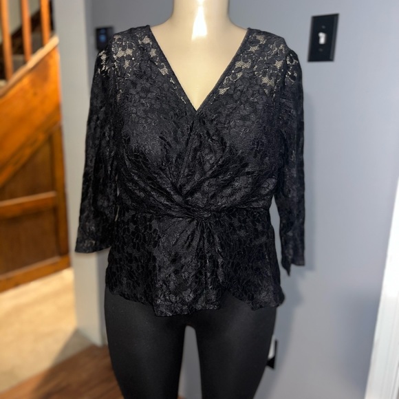 Soho | Tops | Soho Black Lacy Blouse L | Poshmark